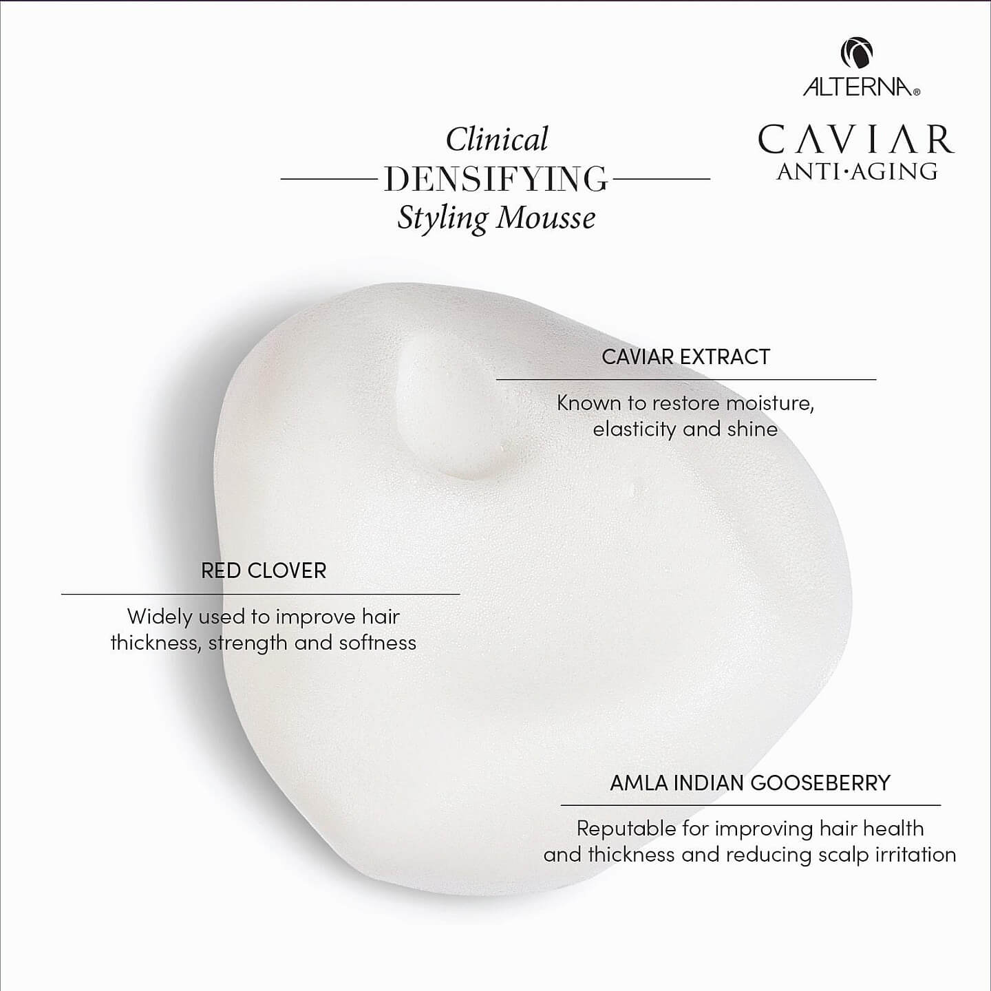 Caviar Anti-Aging Clinical Densifying Styling Mousse – Alterna Direct