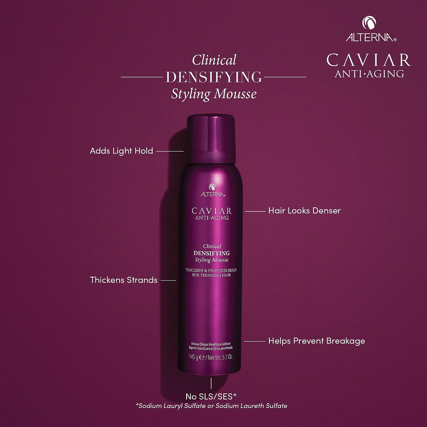 Caviar Anti-Aging Clinical Densifying Styling Mousse – Alterna Direct